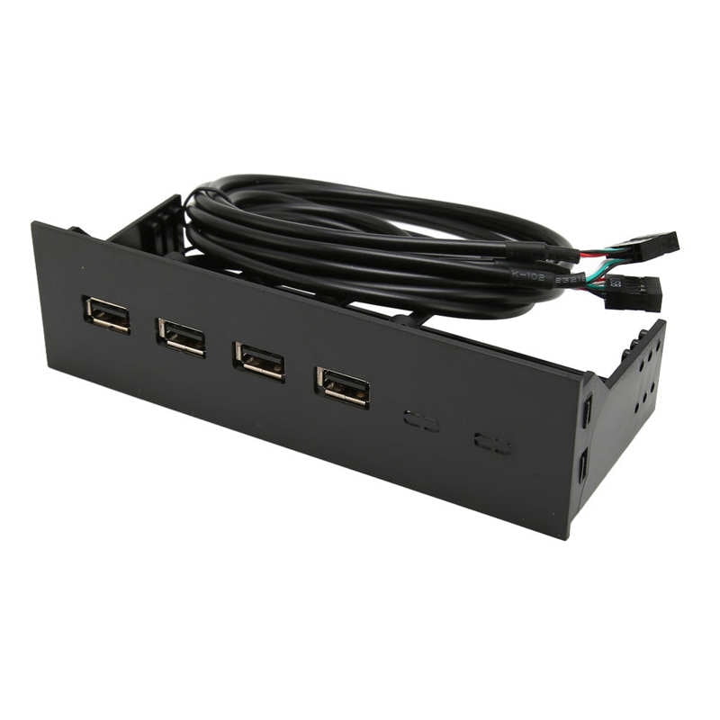 5.25 Inch USB2.0 Hub Front Panel Multifunctional 4 Ports 19pin Optical ...