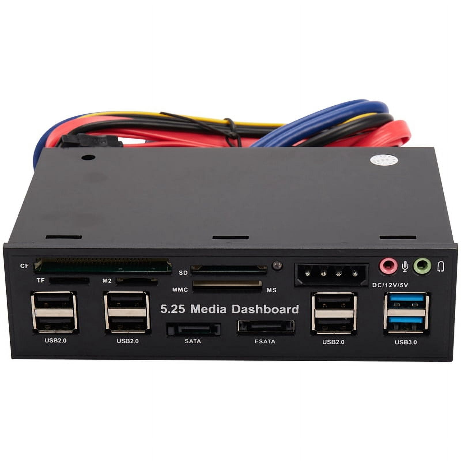 5.25 Inch Usb 3.0 Front Panel Pc Usb 3.0/2.0 Hub E-Sata Sata Audio ...