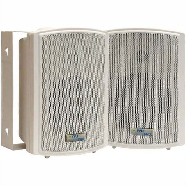 5.25" Indoor/Outdoor Waterproof Speakers with 30 Watt 70V Transformer ...