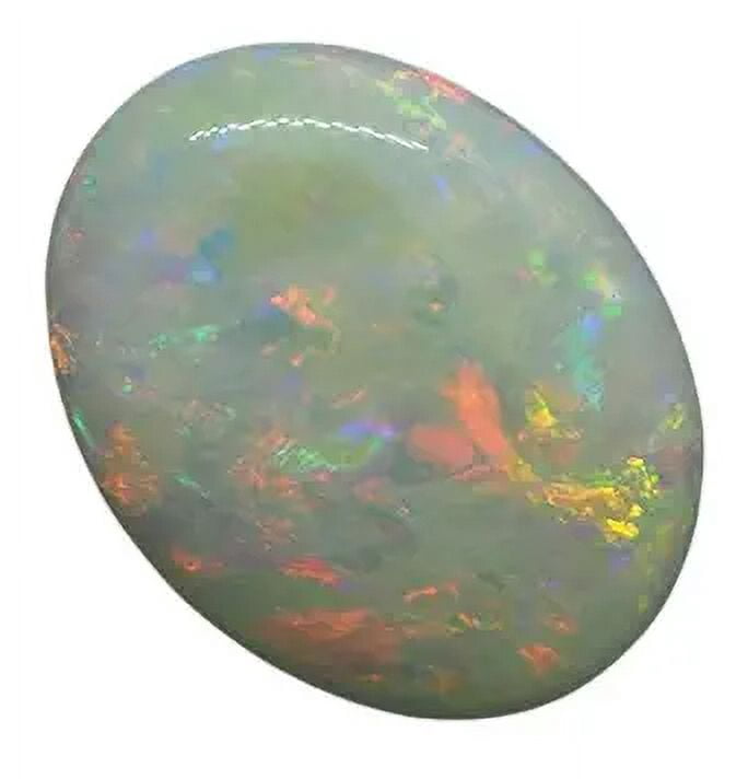 5.25 Ratti 4.72 Carat Certified Natural White Opal (Austalian) Rashi ...