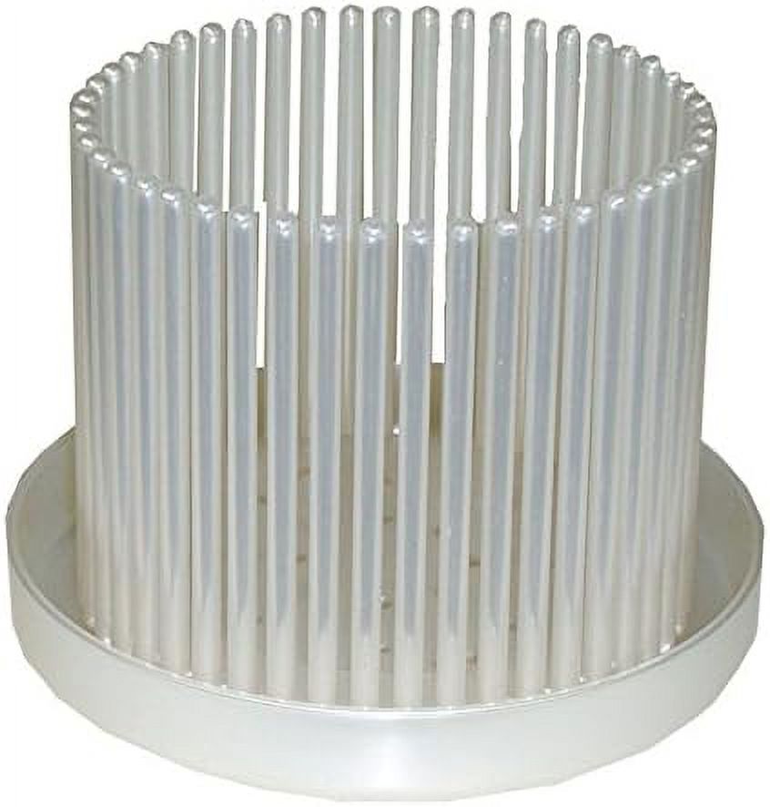 5.25" White Pearl Orchitop Carousel Orchid Pot with Matching Detachable ...