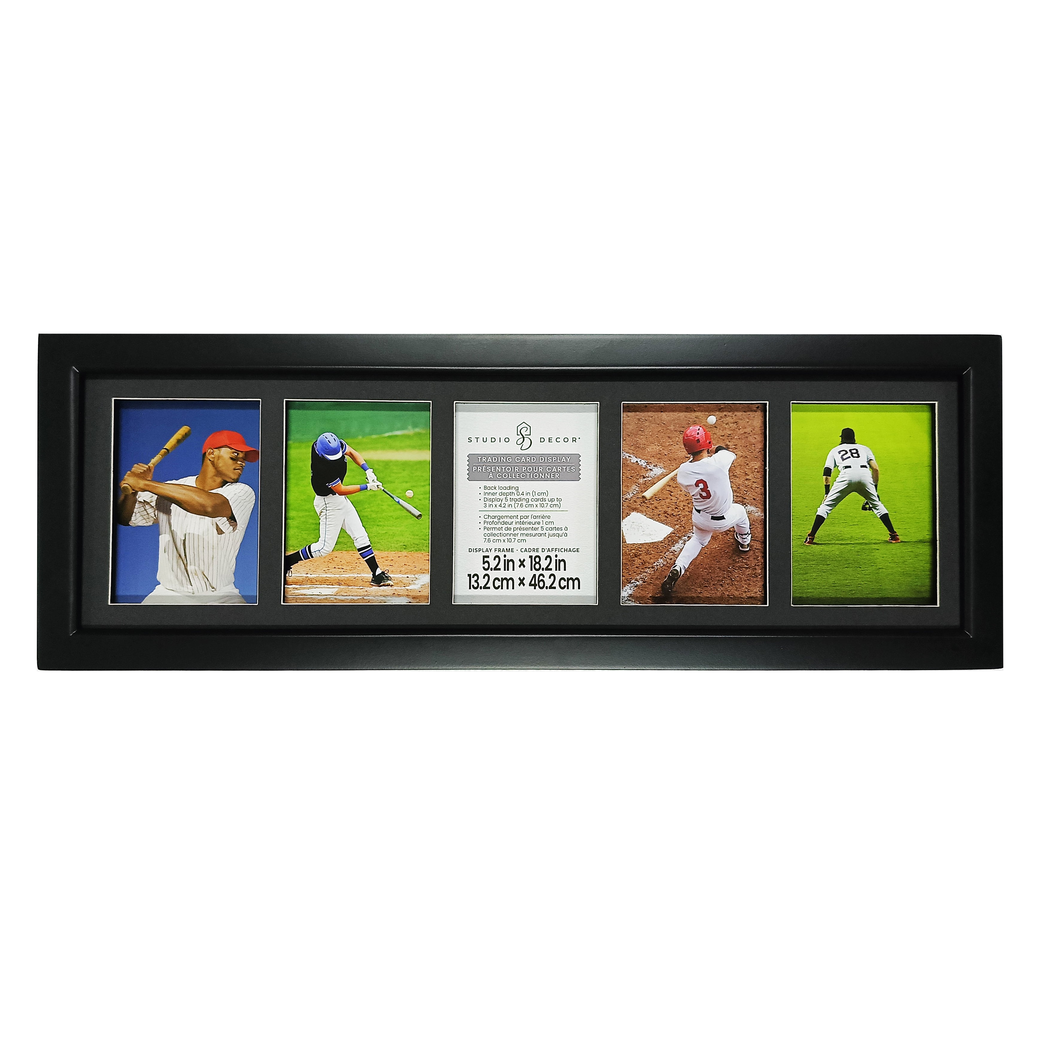 5.25" x 18.25" Black Trading Card Display Frame by Studio Décor ...