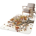 5.25'x6.56' Area Rug for Living Room, Brown Tree Fall Non Slip Soft ...