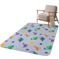 5.25'x6.56' Area Rug for Living Room, Cartoon Dinosaur Non Slip Soft ...