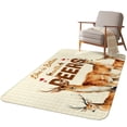 5.25'x6.56' Area Rug for Living Room, Deer Non Slip Soft Rugs for ...