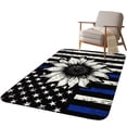 5.25'x7.55' Area Rug for Living Room, American Flag Non Slip Soft Large ...