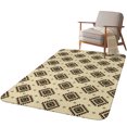 5.25'x7.55' Area Rug for Living Room, Beige Green Boho Non Slip Soft ...