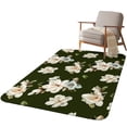 5.25'x7.55' Area Rug for Living Room, Farmhouse Flowers Non Slip Soft ...