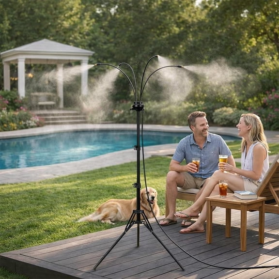 Misting Hoses and Systems for Patio Garden Cooling and Watering