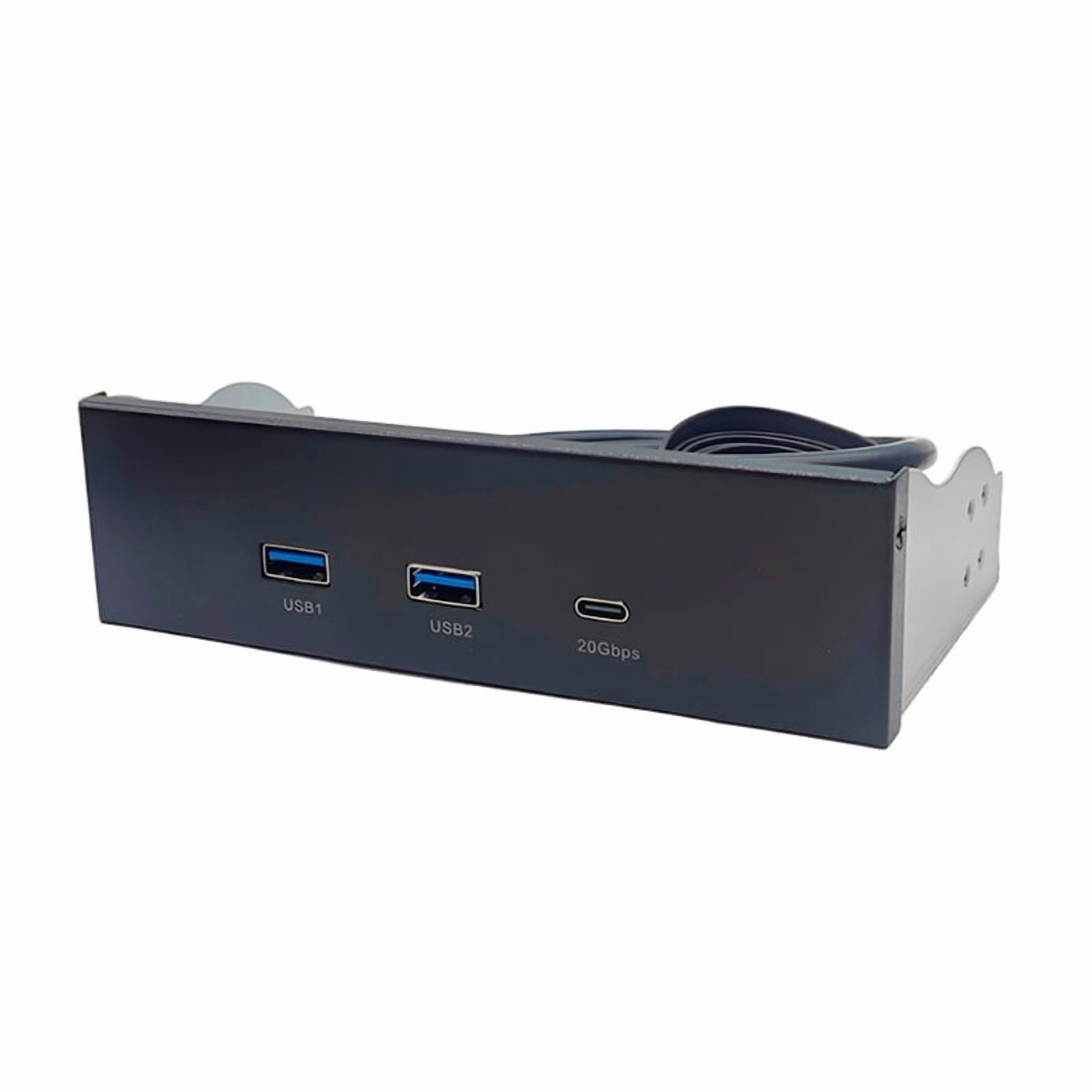5.25Inch Drive Bay Panel USB3.2 Type C Hub for PC Cases with Double USB ...
