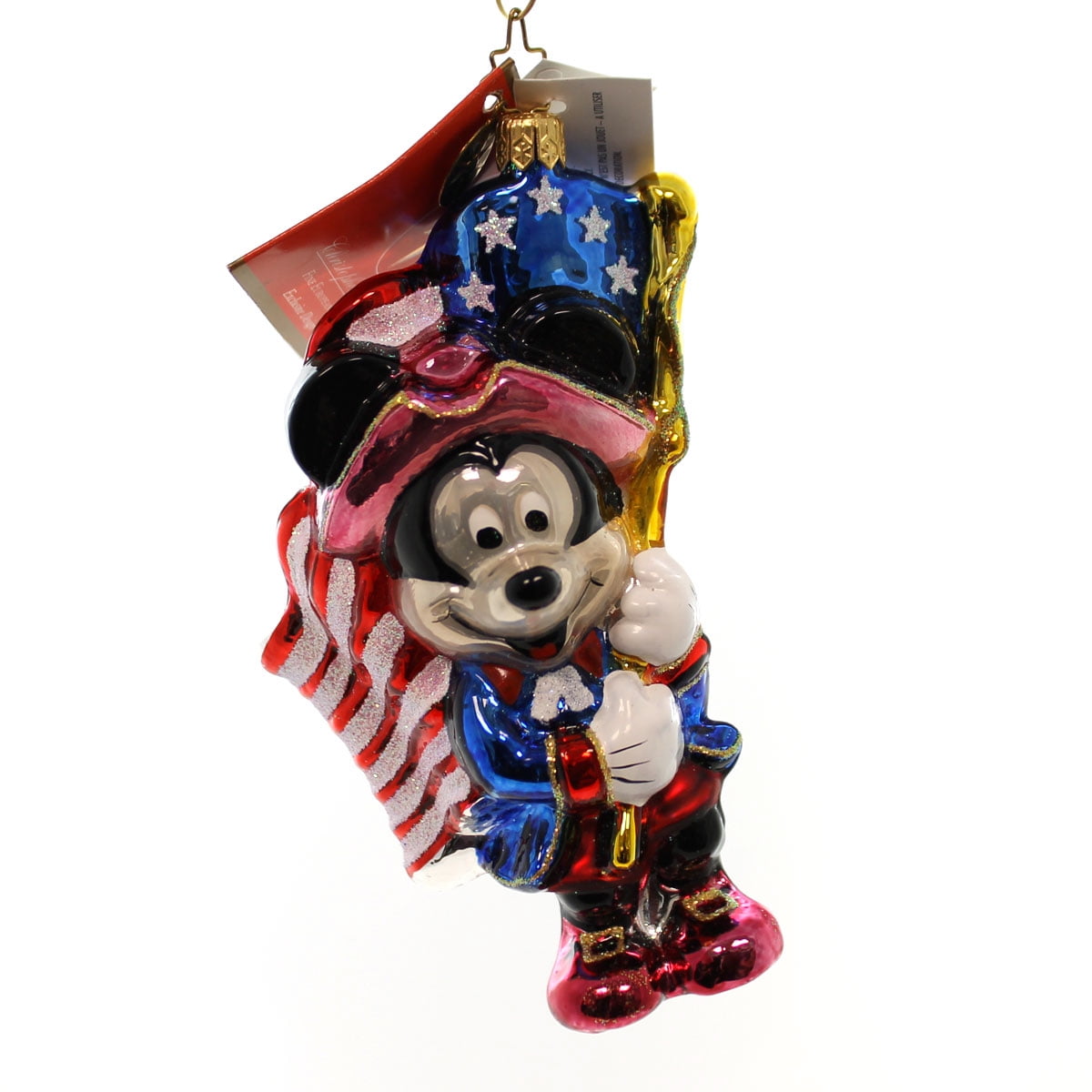5.25In Patriotic Mickey, Glass, Disney Colonial Dress Flag 3011702 ...