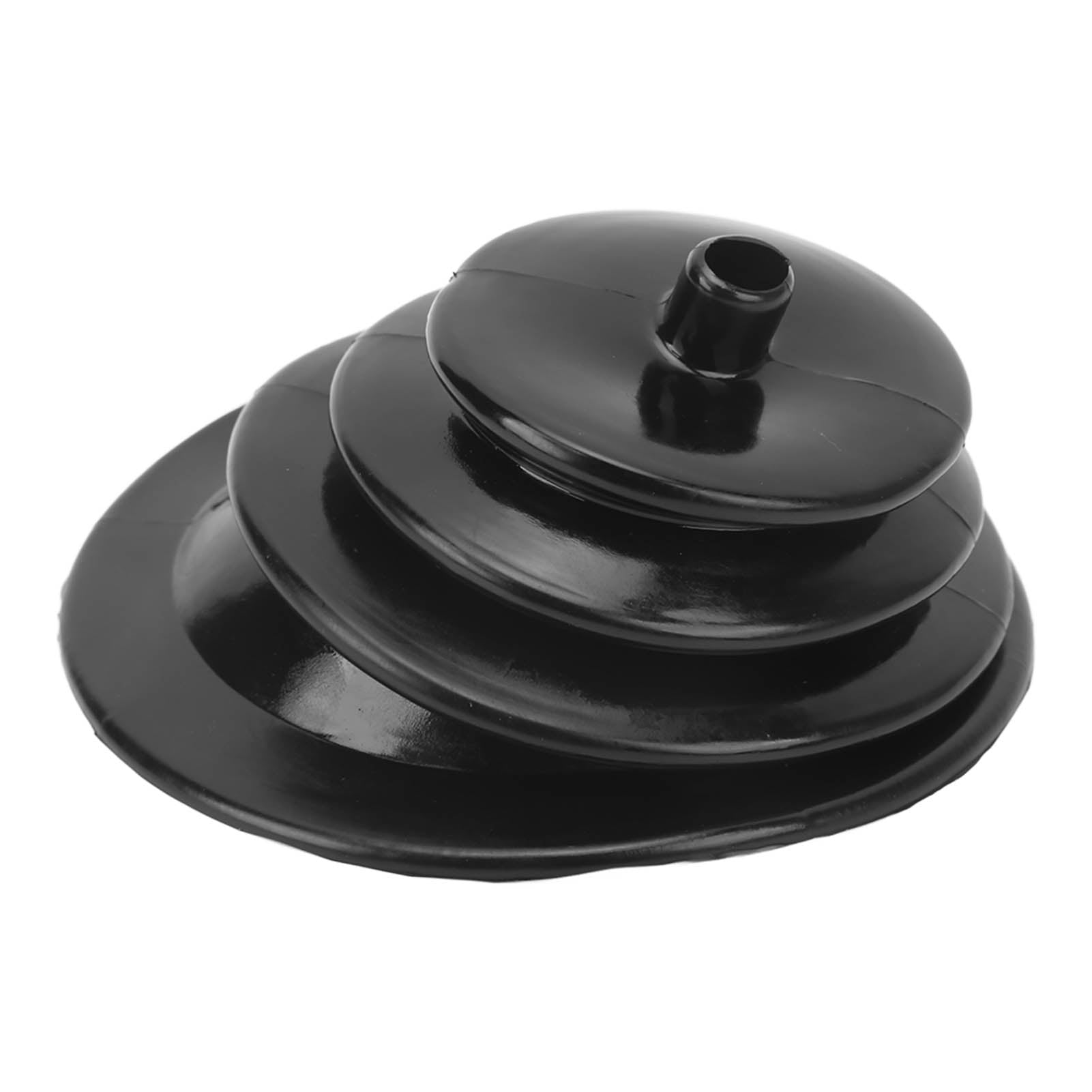 5.25in Round Shifter Boot with Chrome Ring 1651 Universal Automotive ...