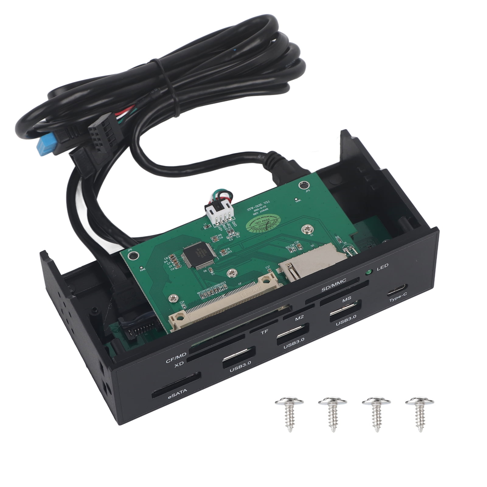 5.25inches Multifunction Internal Card Reader Dashboard PC Front Panel ...