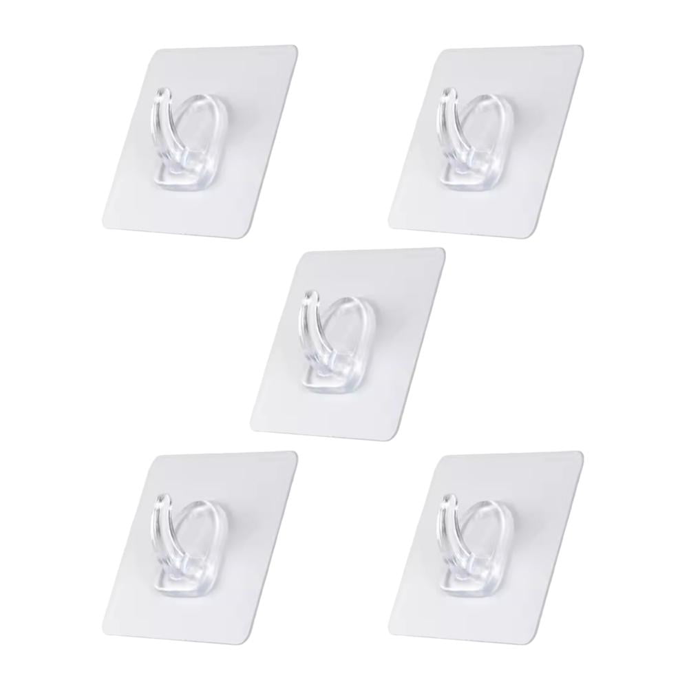 5-25pcs Self Adhesive Strong Sticky Hooks Heavy Duty Wall Seamless ...