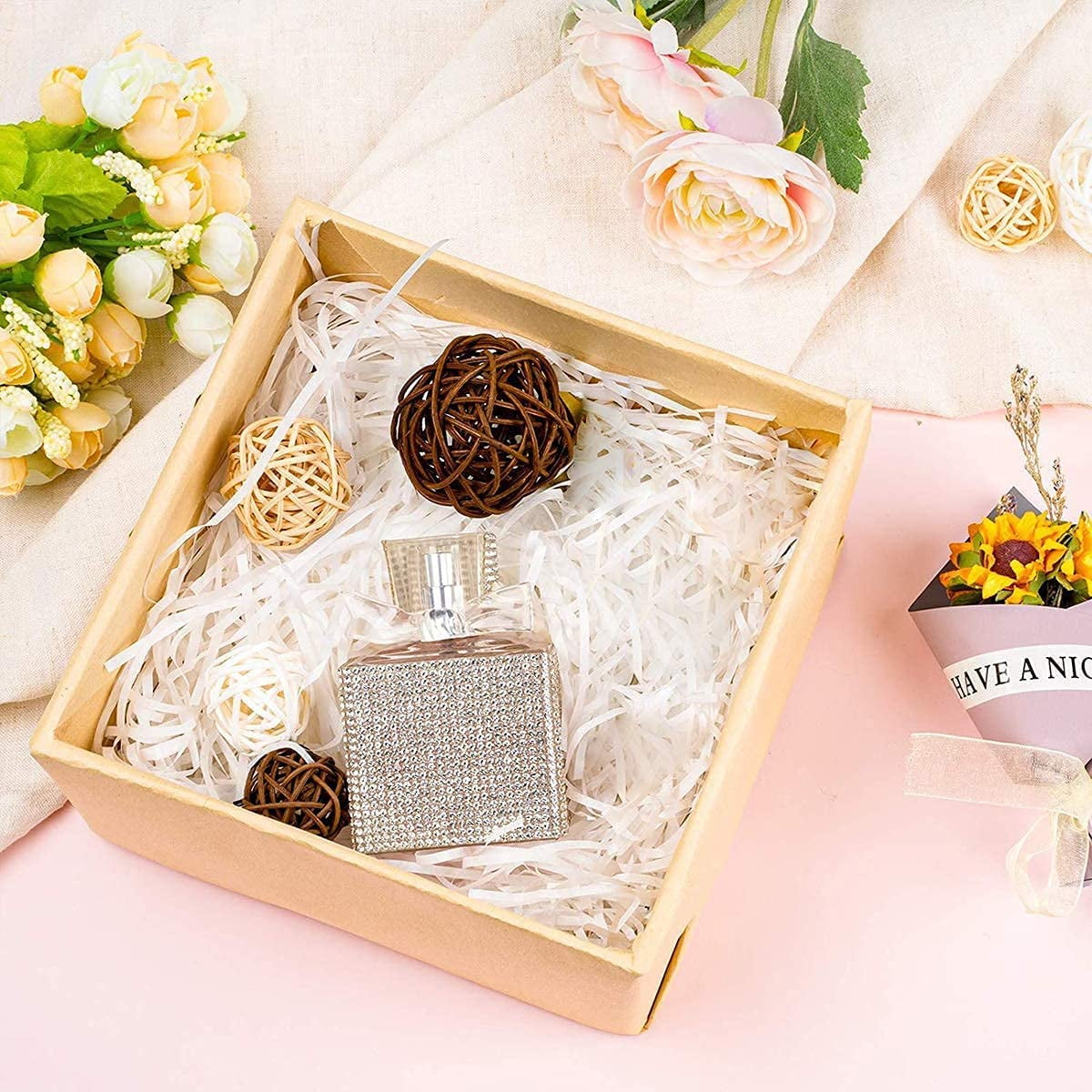 5.29oz Crinkle Cut Paper Shredded Filler Paper for Gift Baskets Gift ...