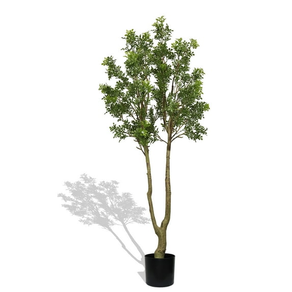 5.2FT Artificial Evergreen Tree - Highly Realistic Curved Branches ...