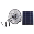5.2W Solar Panel Powered Fan USB 8 Inch Outdoor Cooling Fan Solar Panel ...