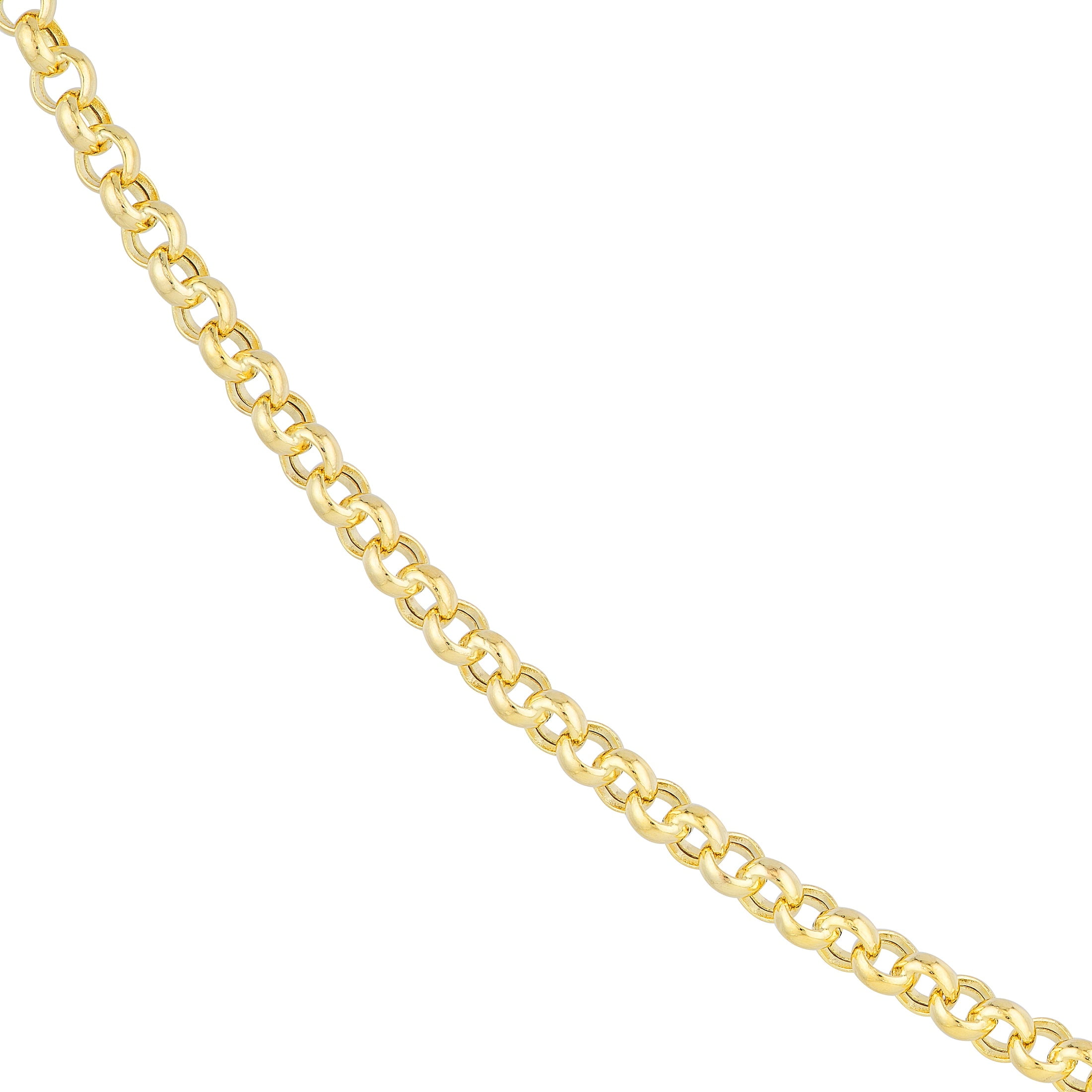 5.2mm Hollow Rolo Chain with Pear Lobster Lock - Walmart.com