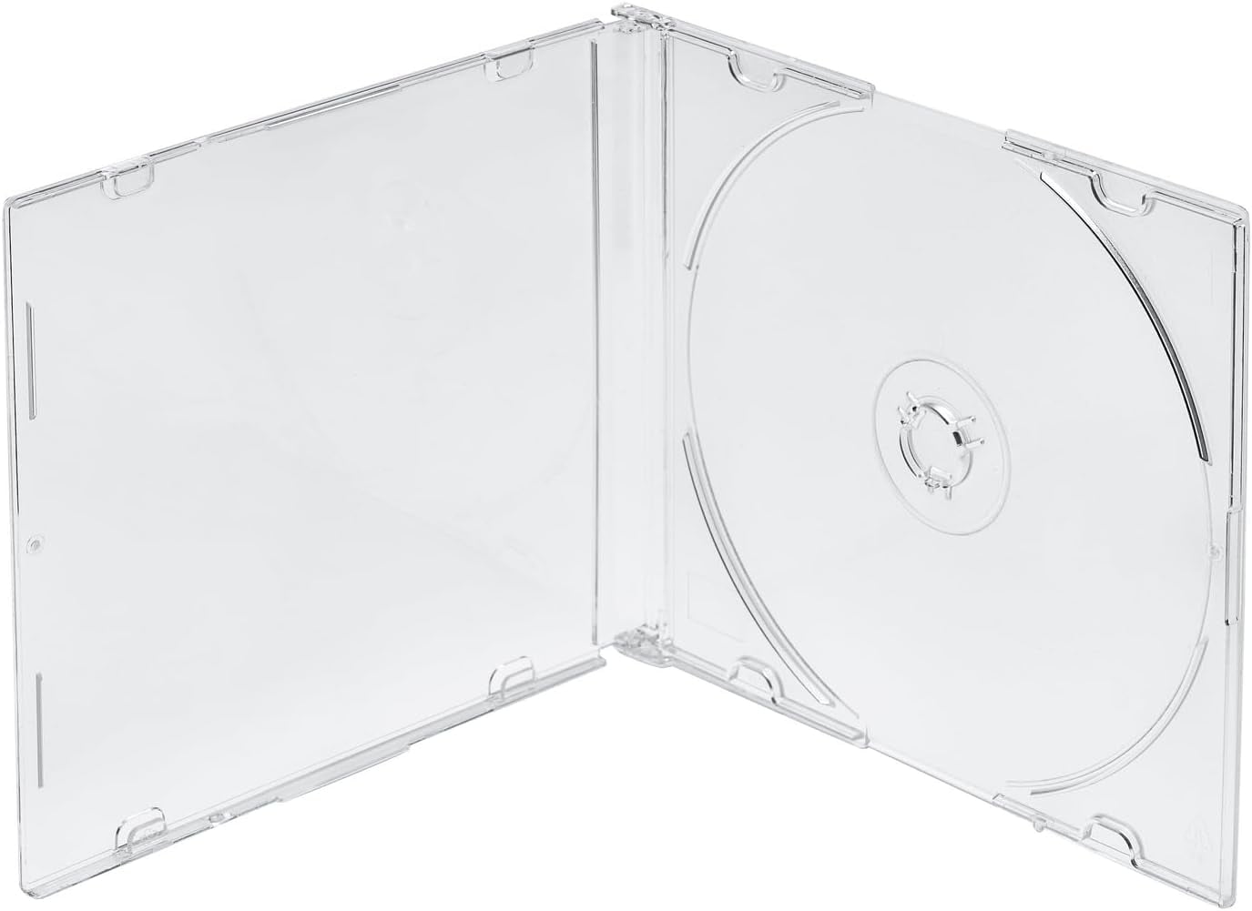 5.2mm Slim Single Clear Jewel Case (1-Disc Capacity), Slim 5.2mm Clear ...