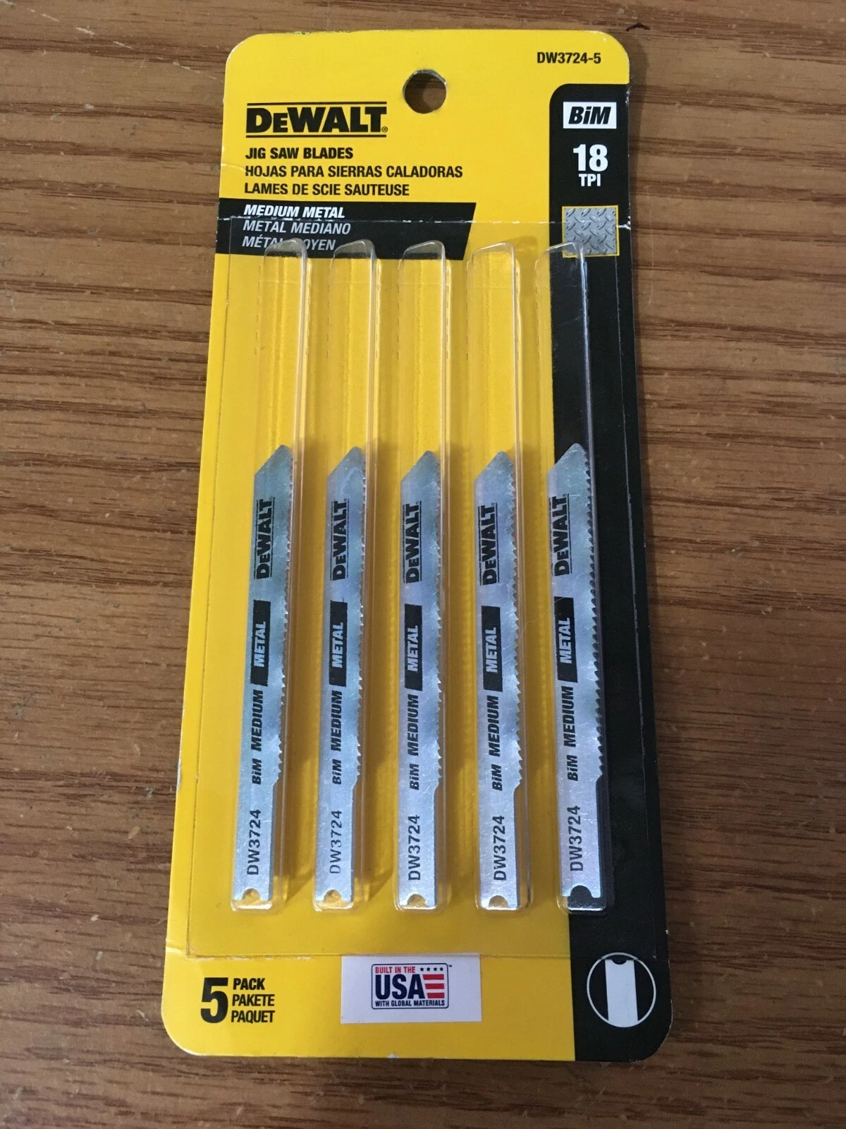 (5) 3" 18Tpi Medium Metal U-Shank Jig Saw Blade - Walmart.com