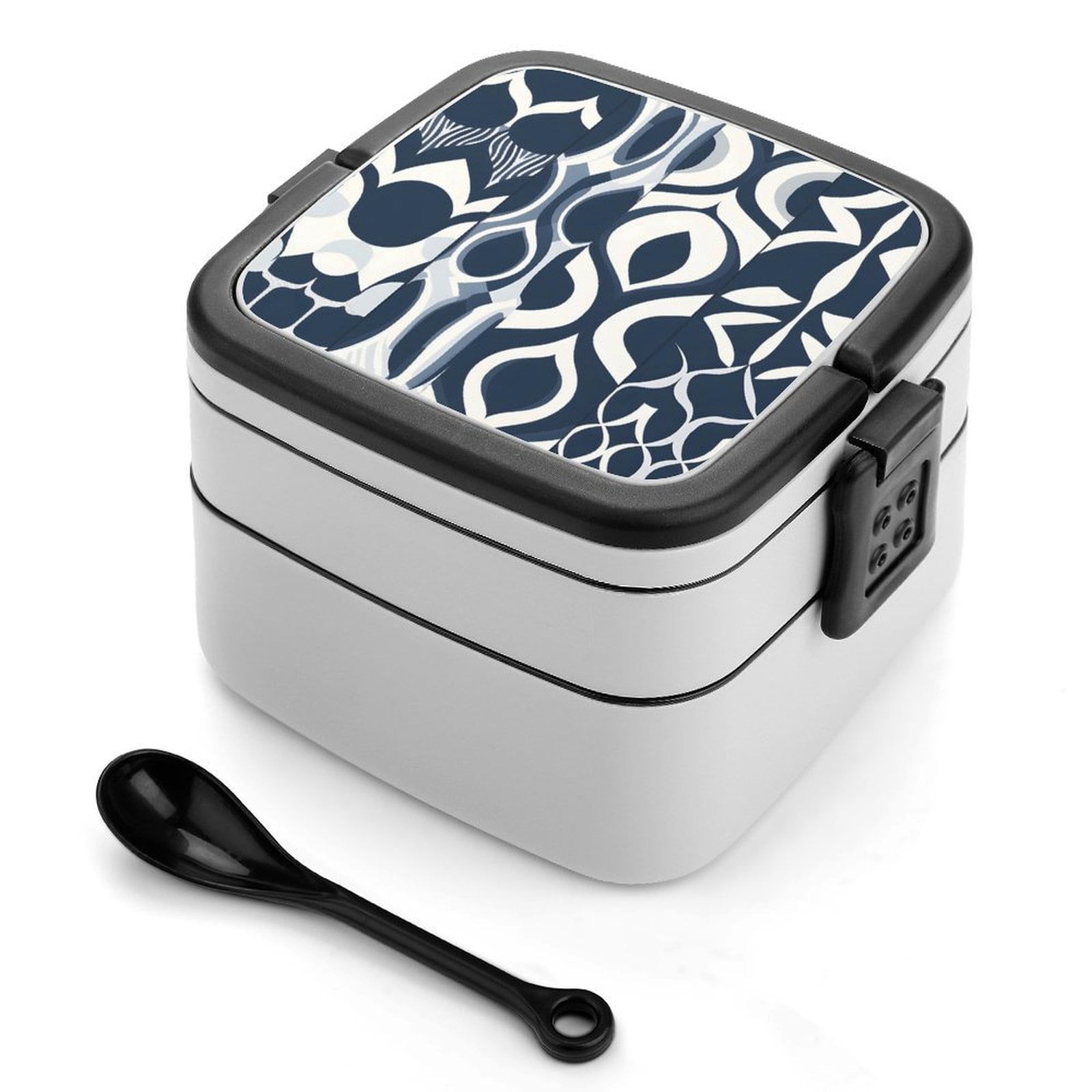 5.3×4.3in Double-Layer Bento Box Sealing Leakproof Partition Design ...