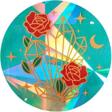 Rainbow Prism Electrostatic Glass Sticker PVC Glue-free Stars Diamond ...