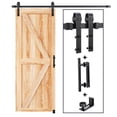 5.3 FT-Single Door Kit Sliding Barn Door Hardware Track and Handle ...