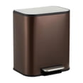 5.3 Gal Stainless Steel Trash Can with Soft Close Lid and Foot Pedal ...