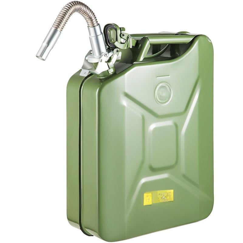 5.3 Gallon (20L) Steel Jerry Fuel Can with Flexible Spout - Rustproof ...
