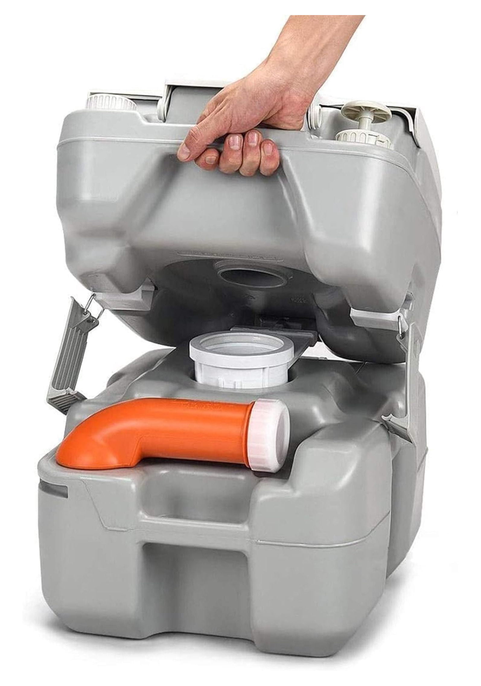 5.3 Gallon Portable Toilet for Camping, RV Camping Toilet with Level ...