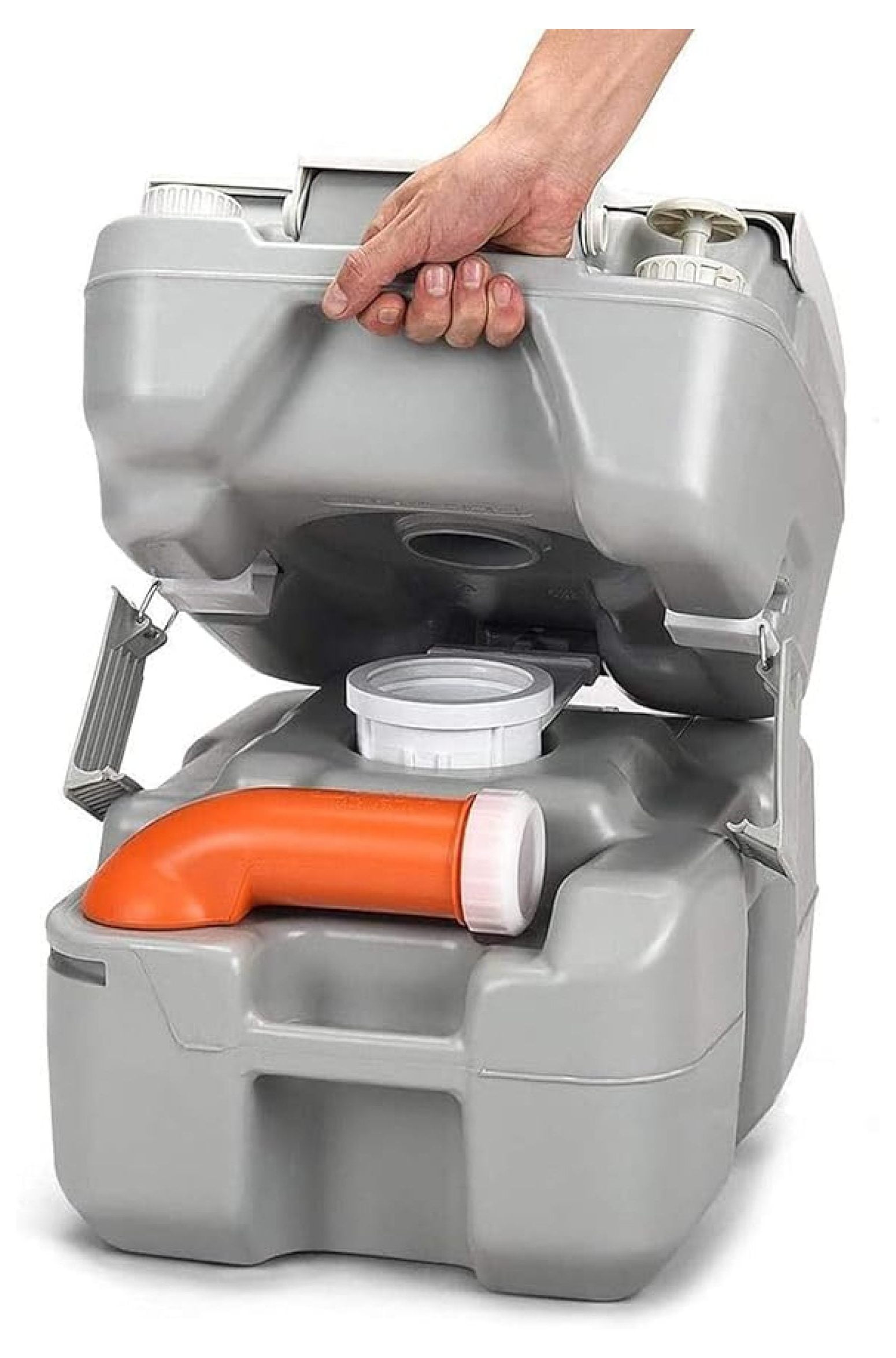 5.3 Gallon Portable Toilet for Camping, RV Camping Toilet with Level ...