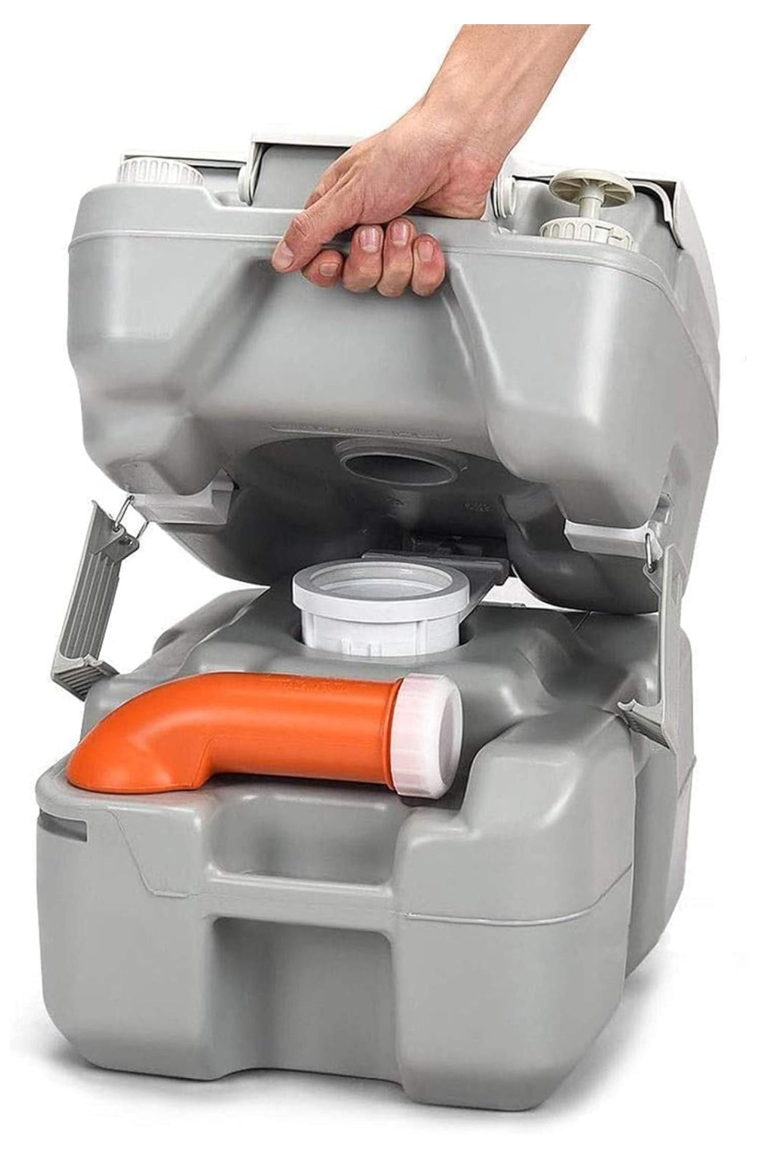 5.3 Gallon Portable Toilet for Camping, RV Camping Toilet with Level ...