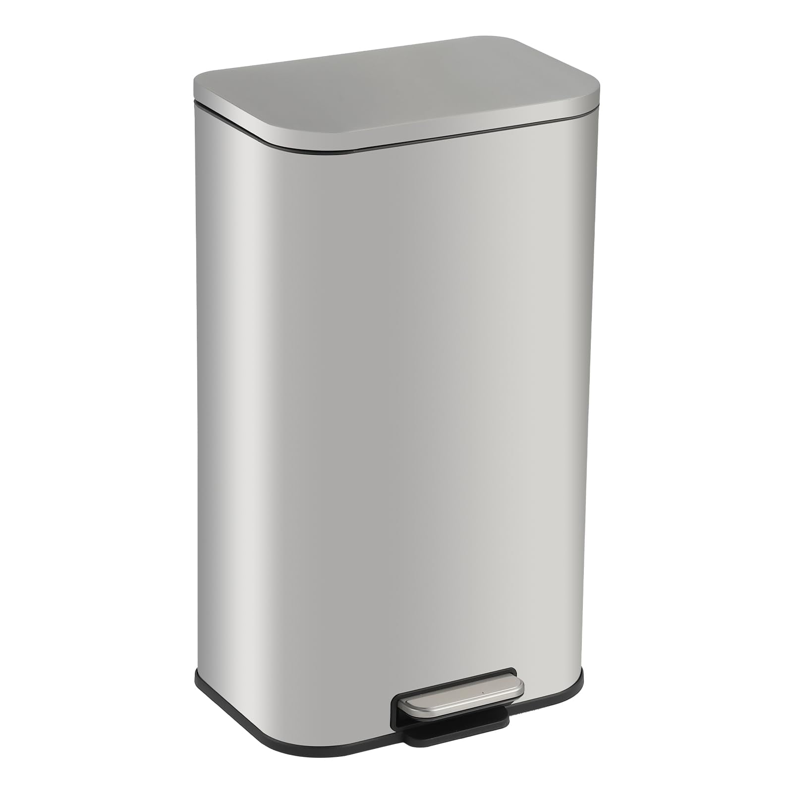 5.3 Gallon Stainless Steel Trash Can – Rectangular Garbage Bin with ...