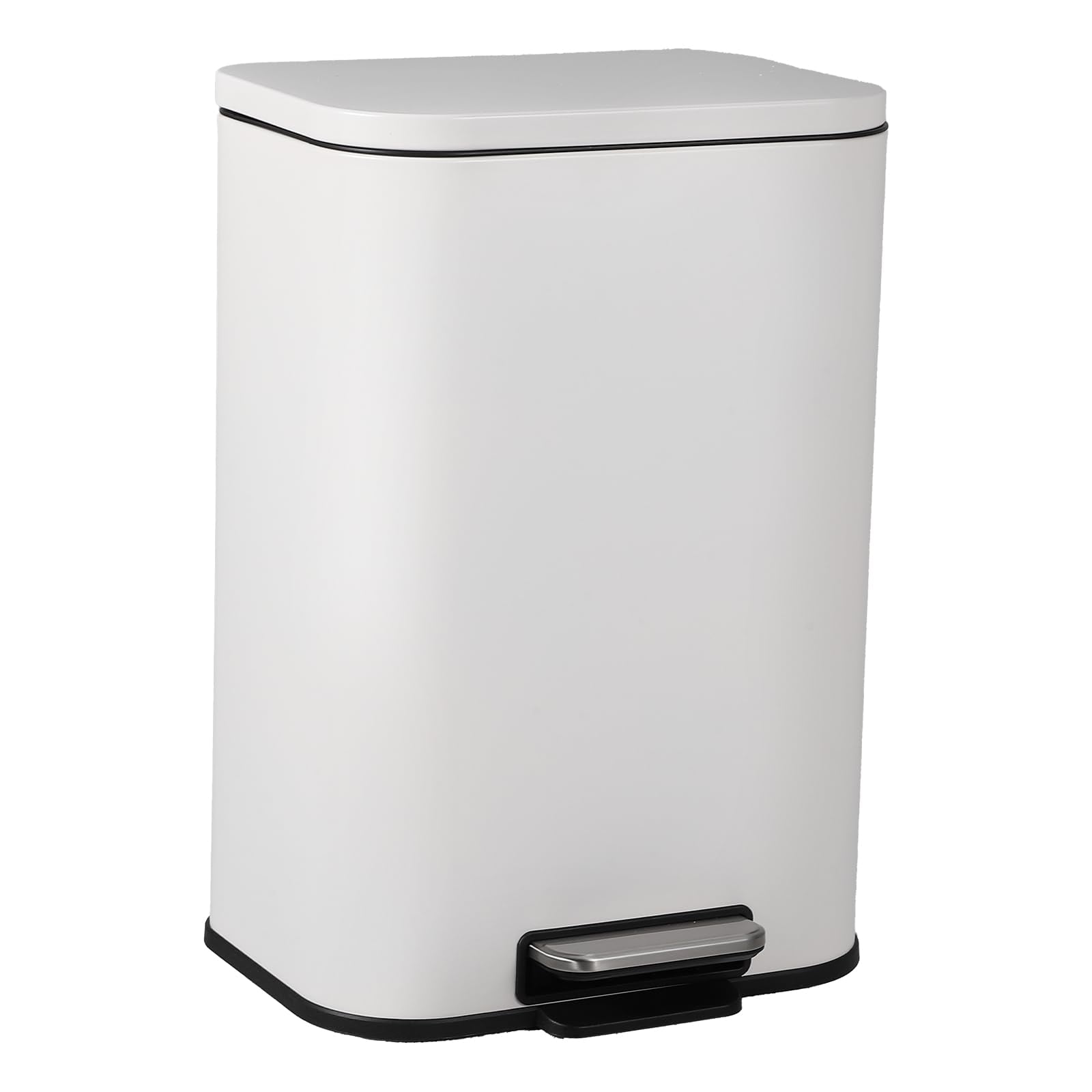 5.3 Gallon Stainless Steel Trash Can – Rectangular Garbage Bin with ...