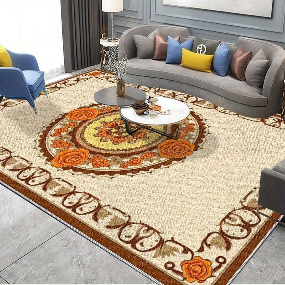 5.3'x7.5' Carpet Slip Grip Carpet For Dining Room Table Aztec Area Rug ...