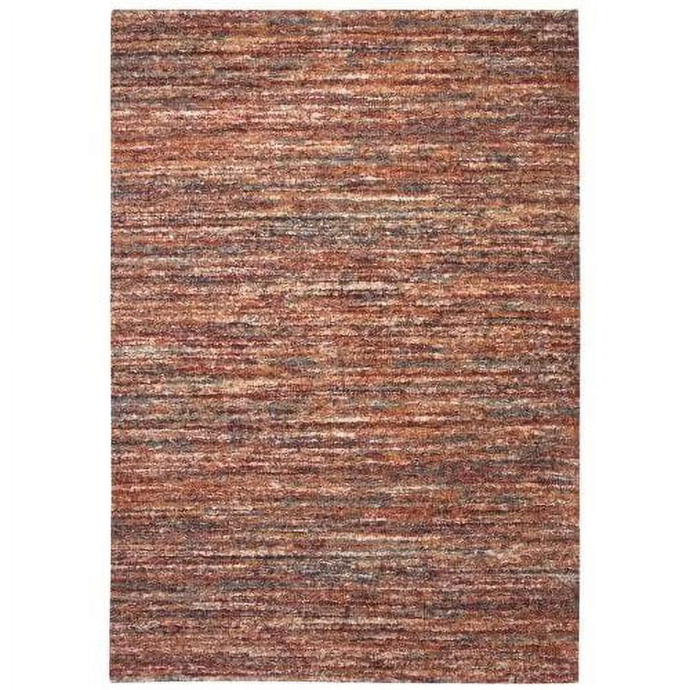 5'3"x7'6" Area Rug, Multi-color Rectangular Carpet with Durable Jute ...