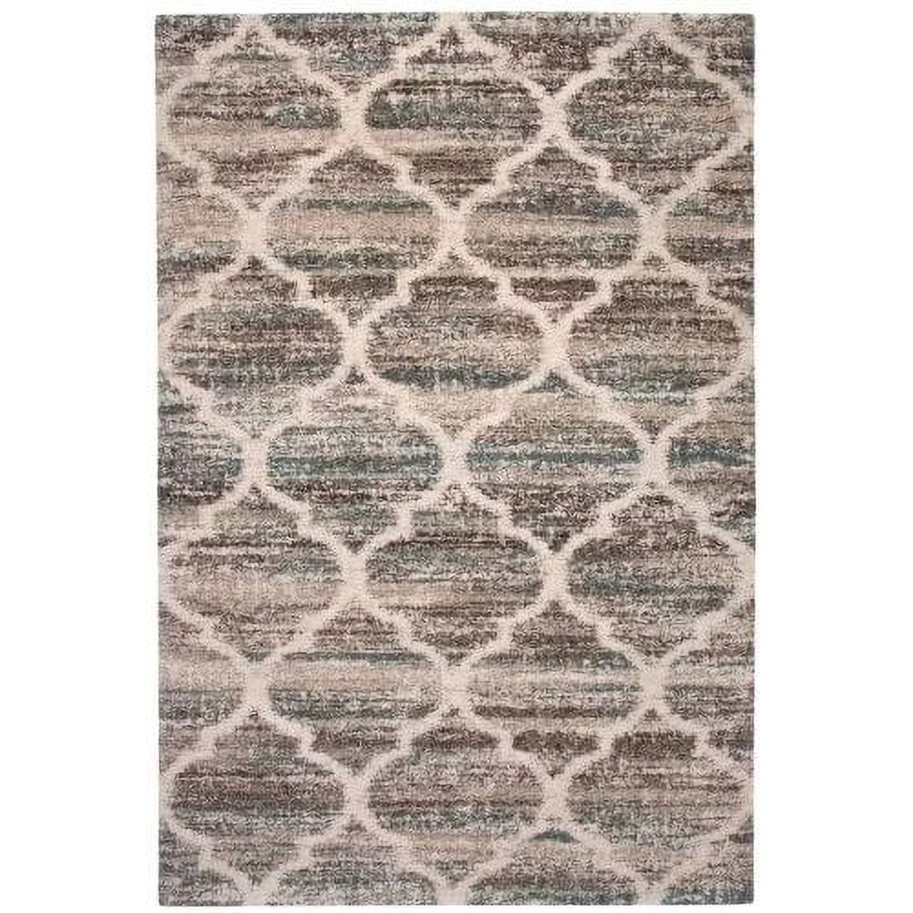 5'3"x7'6" Area Rug, Multi-color Rectangular Carpet with Durable Jute ...