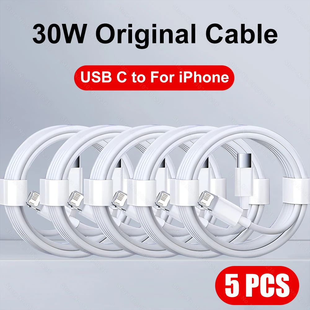 5 30W fast charging cables, suitable for fruit phones 13 12 11 14 Pro ...
