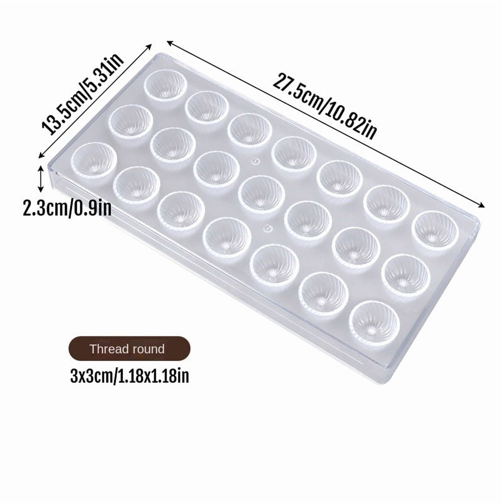 5.31 × 10.83 inch Professional 3D Chocolate Mold, Food-Grade ...