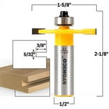 5/32" Height X 3/8" Depth Slot Cutter Router Bit - 1/2" Shank - Yonico ...