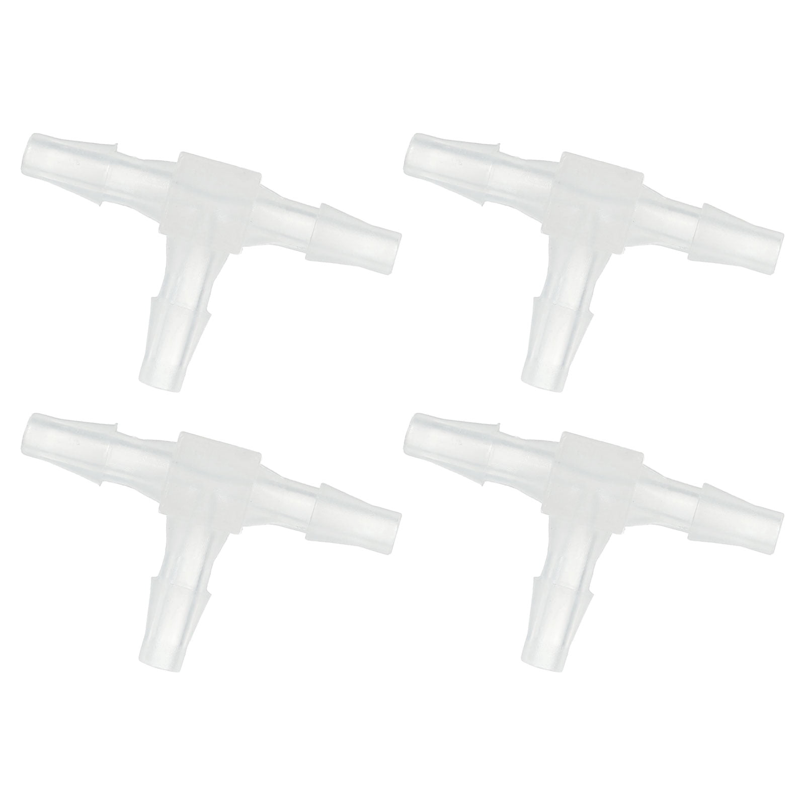 5/32" Hose Barb Fitting, 4 Pcs T Shaped 3 Way Plastic Equal Barbed ...