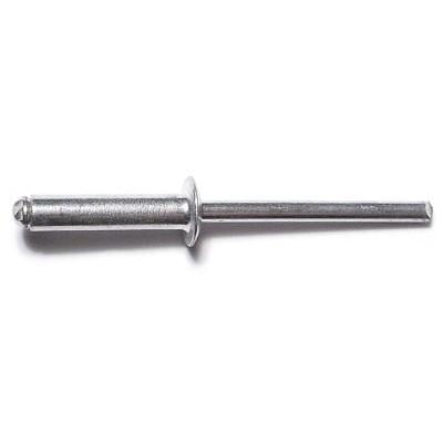 5/32" x 11/16" Aluminum Dome Head Blind Pop Rivets - Walmart.com