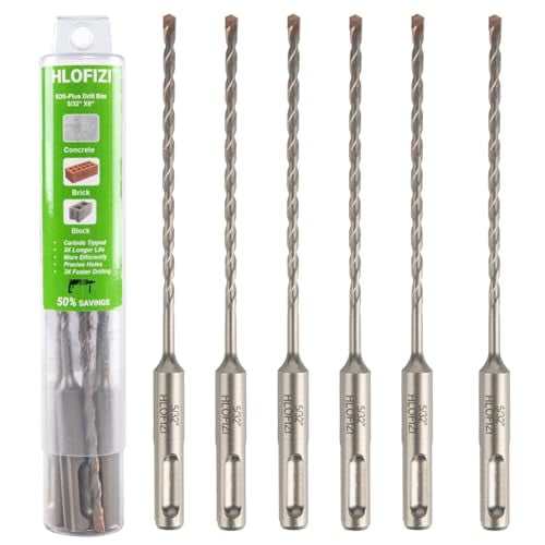 5/32" x 6” SDS Plus Hammer Drill Bits 5/32 inch Masonry Drill Bits ...
