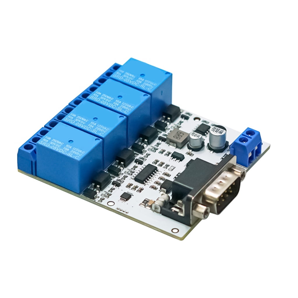 5-32V Modbus RTU Relays Module RS232 Relays 8bit MCU SP3232 Power ...