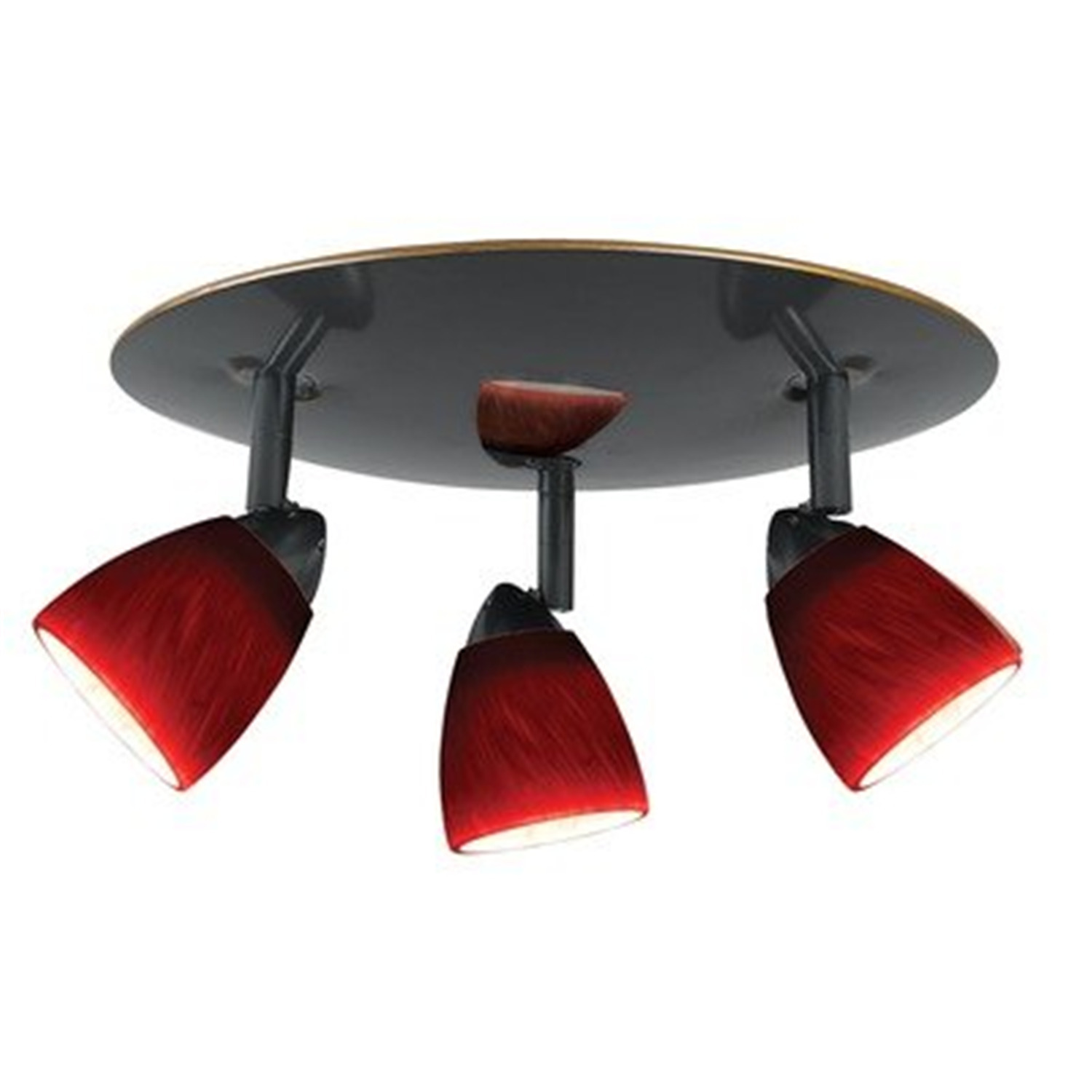 Cal Lighting 5.38" Metal Serpentine Three Light Orbit Ceiling Fixture ...