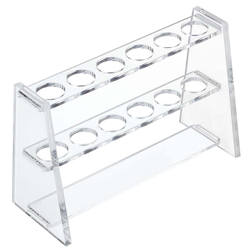 5.3x2.1x3.5 Inch Clear Acrylic Test Tube Rack with 6 Holes Test Tube ...