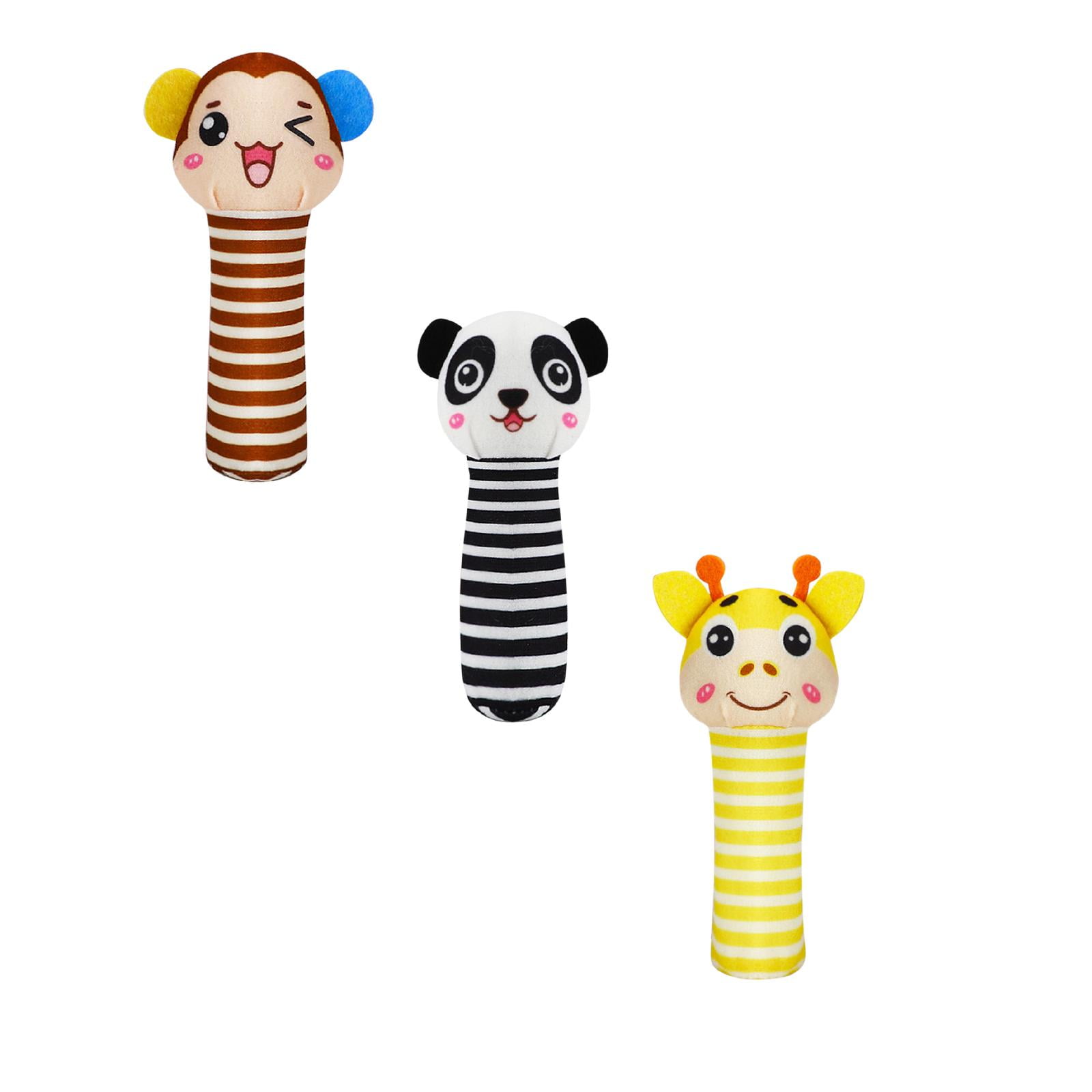 5/4/3/2/1pcs Baby Soft Rattles Toys Infant Developmental Hand Grip Baby ...