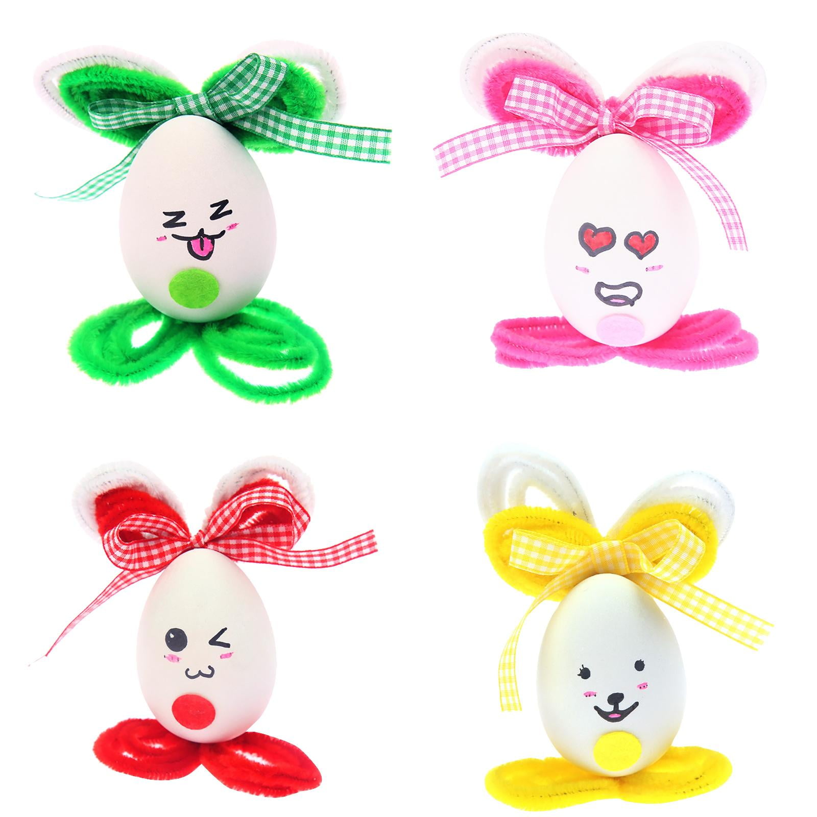 5/4/3/2/1pcs Easter Party Decoration Bunny Eggs Rabbit Egg Figurine DIY ...