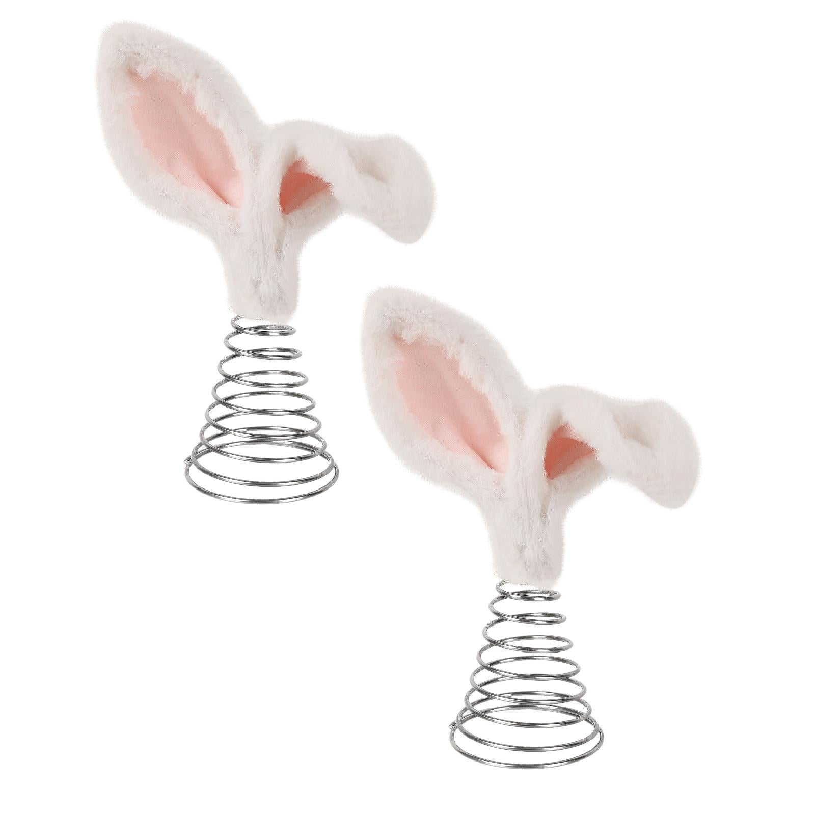 5/4/3/2/1pcs Easter Tree Topper With Rabbit Ears Metal Spiral Rabbit ...