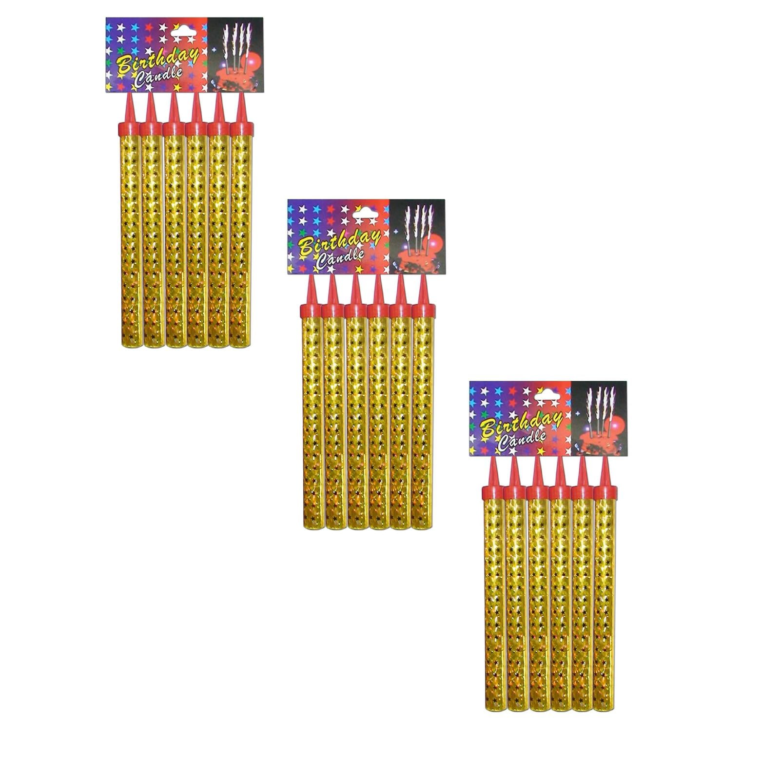 5/4/3/2/1pcs Golden Birthday Cake Firework Candles Birthday Party ...